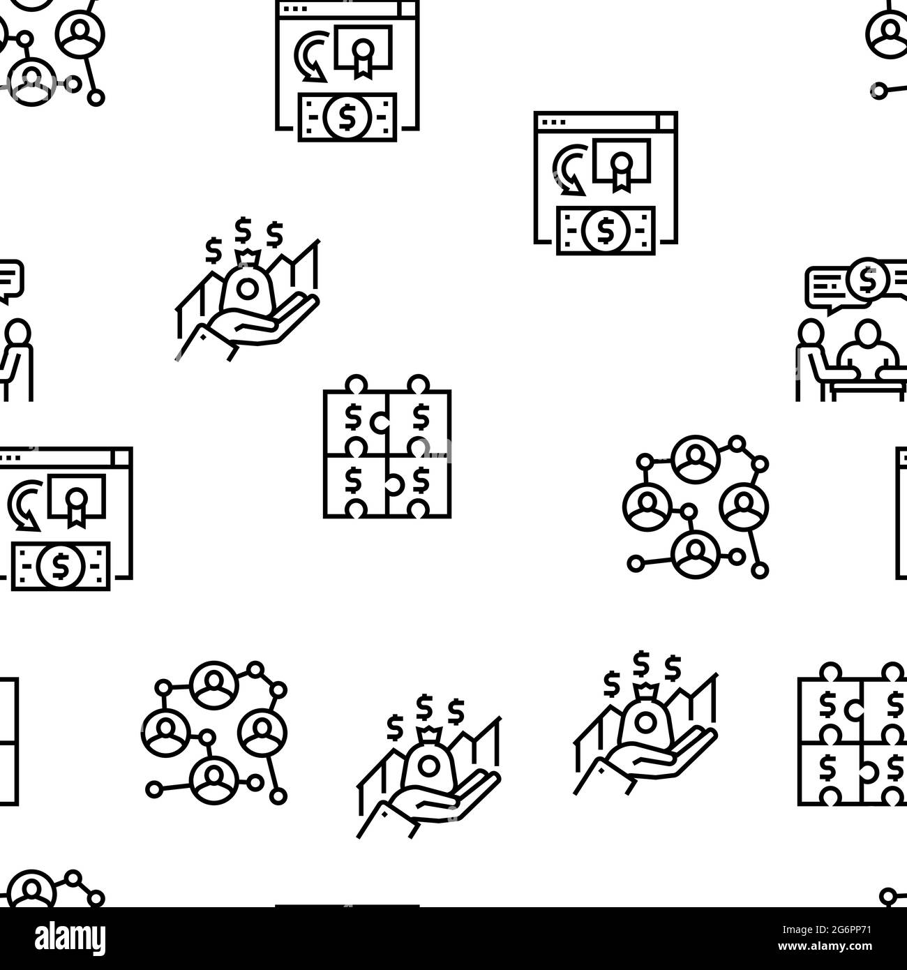 Stakeholder Business Vector Seamless Pattern Stock Vector Image & Art ...