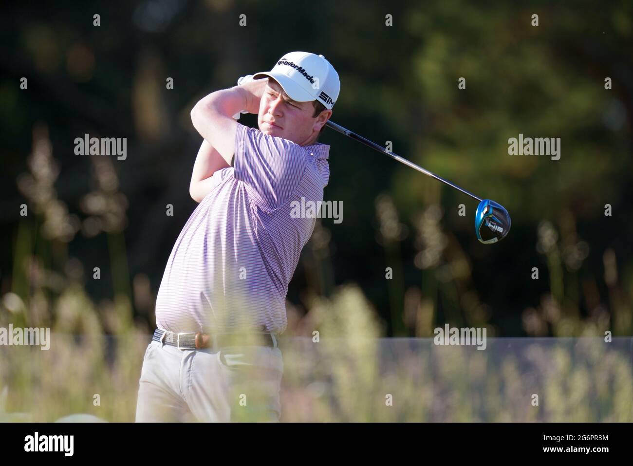 Robert MacIntyre on the 10th tee during day one of the Aberdeen ...