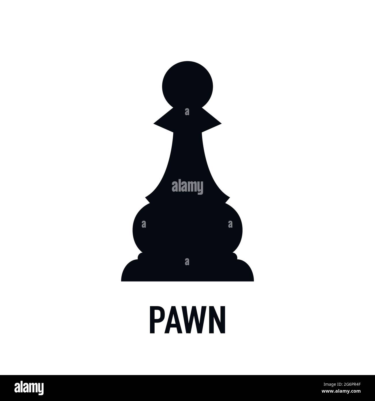 Chess pawn outline icon. linear style sign for mobile concept and web ...