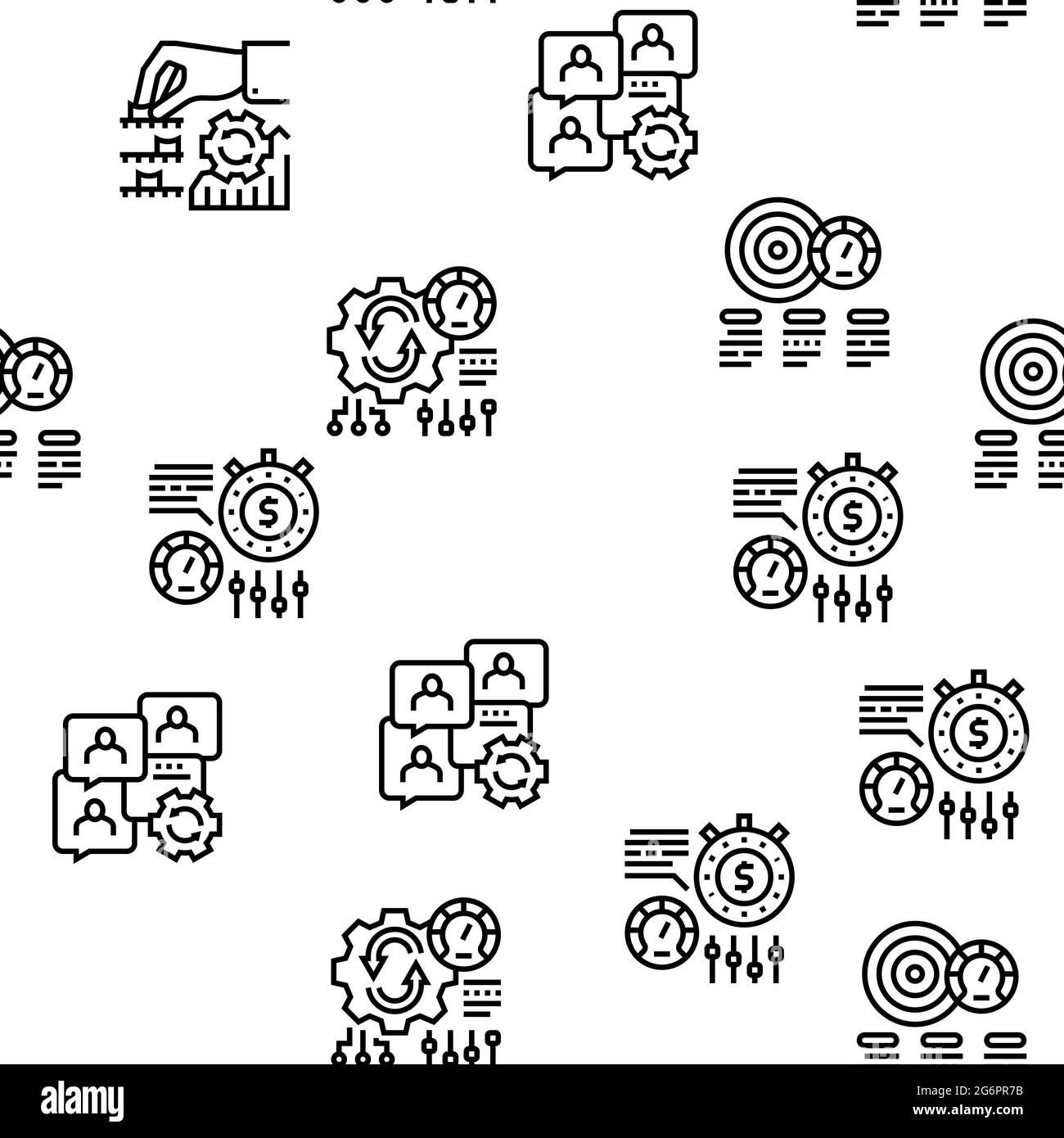 Optimize Operations Vector Seamless Pattern Stock Vector Image & Art - Alamy