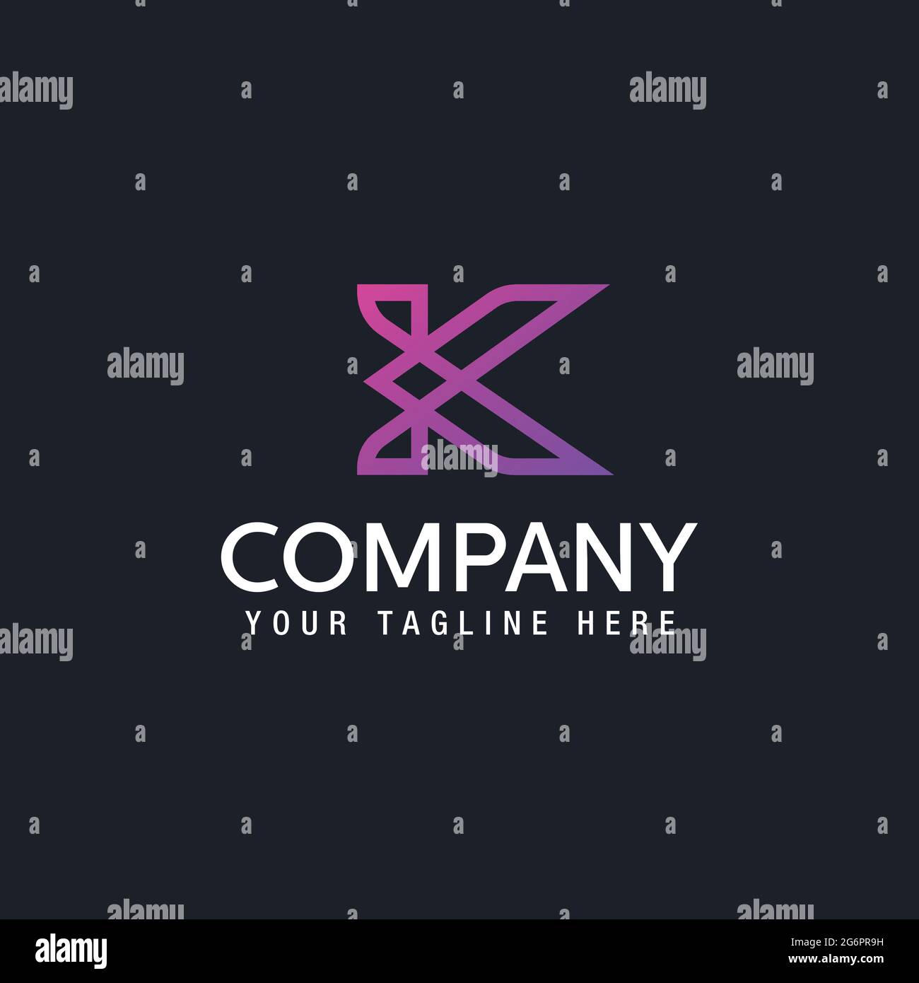 Vector graphic creative line alphabet symbol Letter K Vector ...