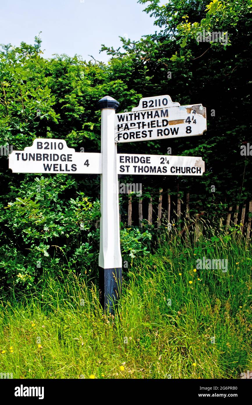 Road Signs, Groombridge, East Sussex, England Stock Photo - Alamy