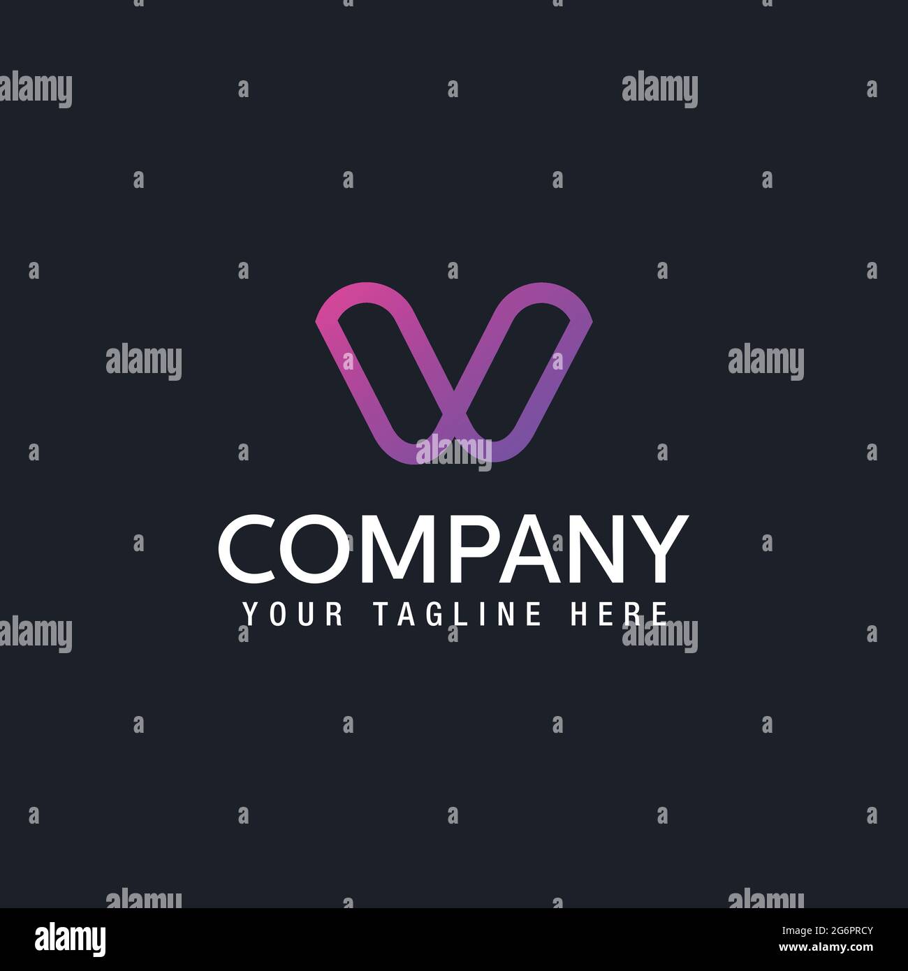 Vector graphic creative line alphabet symbol Letter V Vector ...