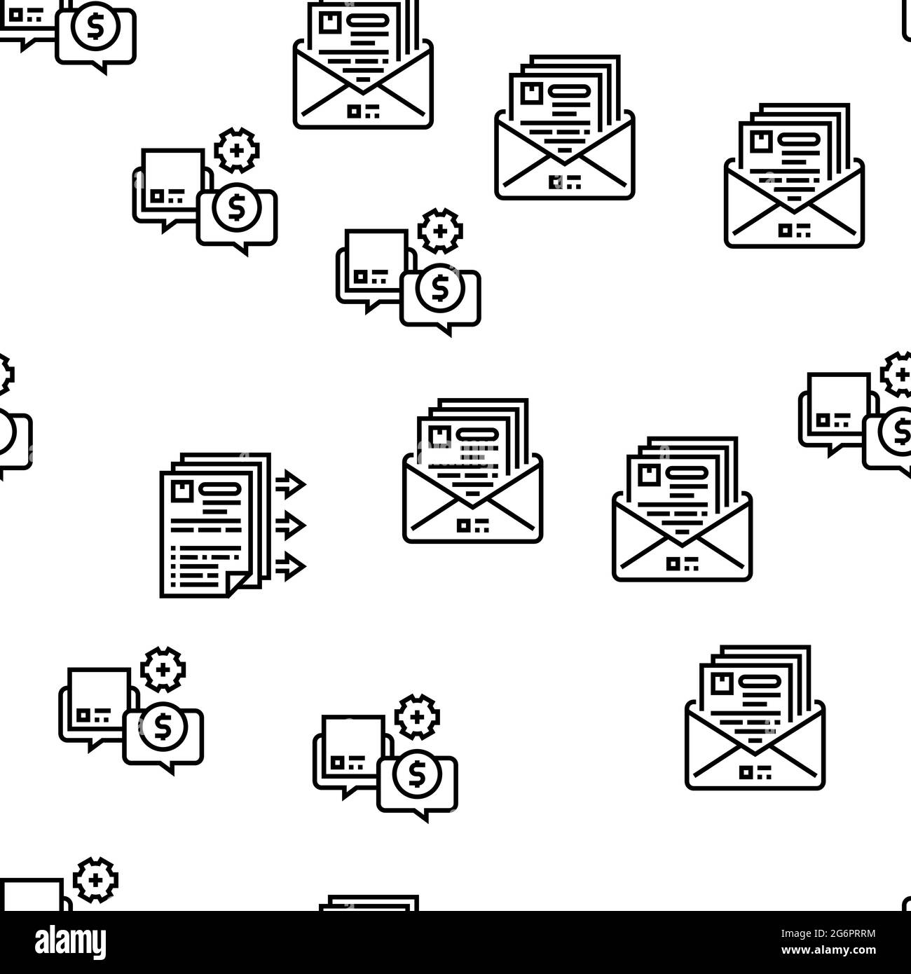 Procurement Process Vector Seamless Pattern Stock Vector Image & Art ...