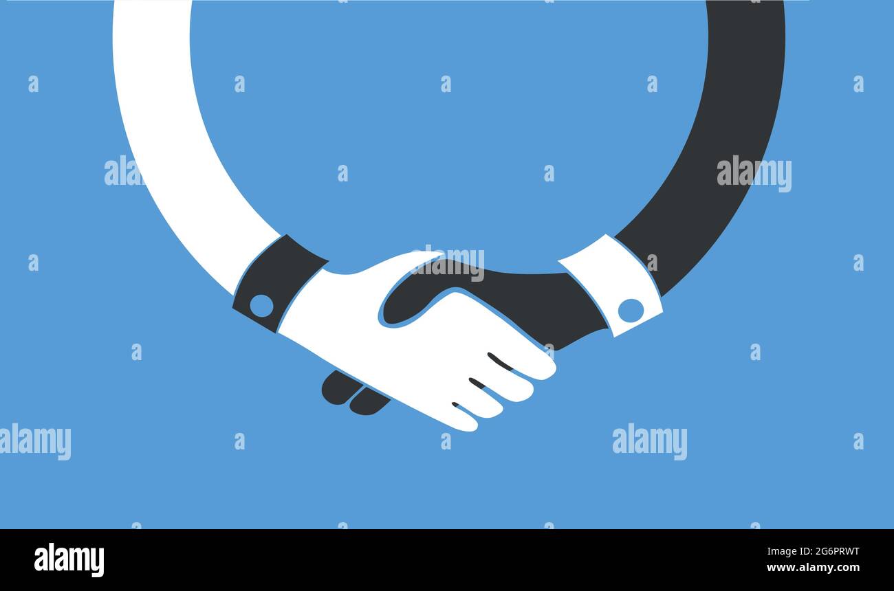 Handshake support icon vector Stock Vector Images - Alamy