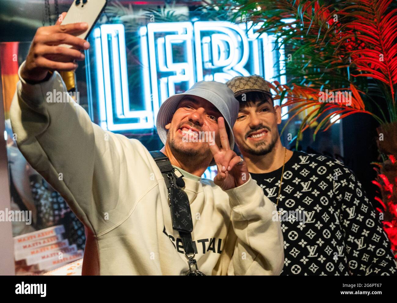 Berlin, Germany. 08th July, 2021. German rapper Capital Bra stands at ...