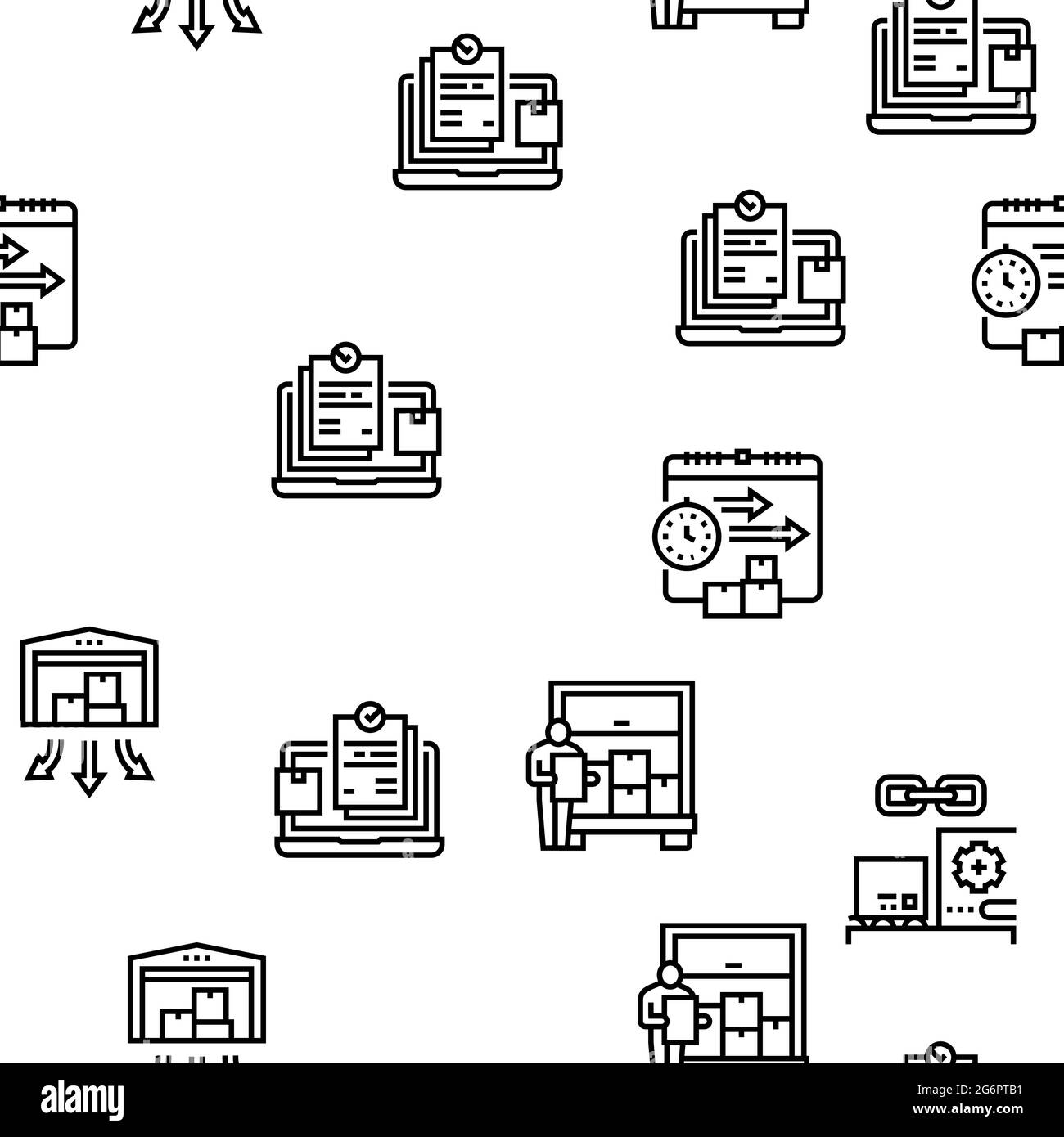 Procurement Process Vector Seamless Pattern Stock Vector Image & Art ...