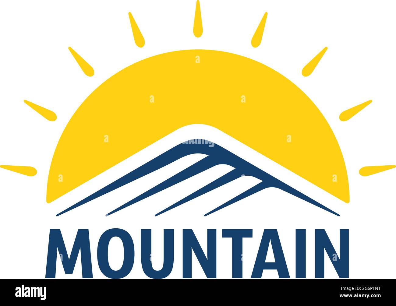 color simple mountain logo Stock Vector Image & Art - Alamy