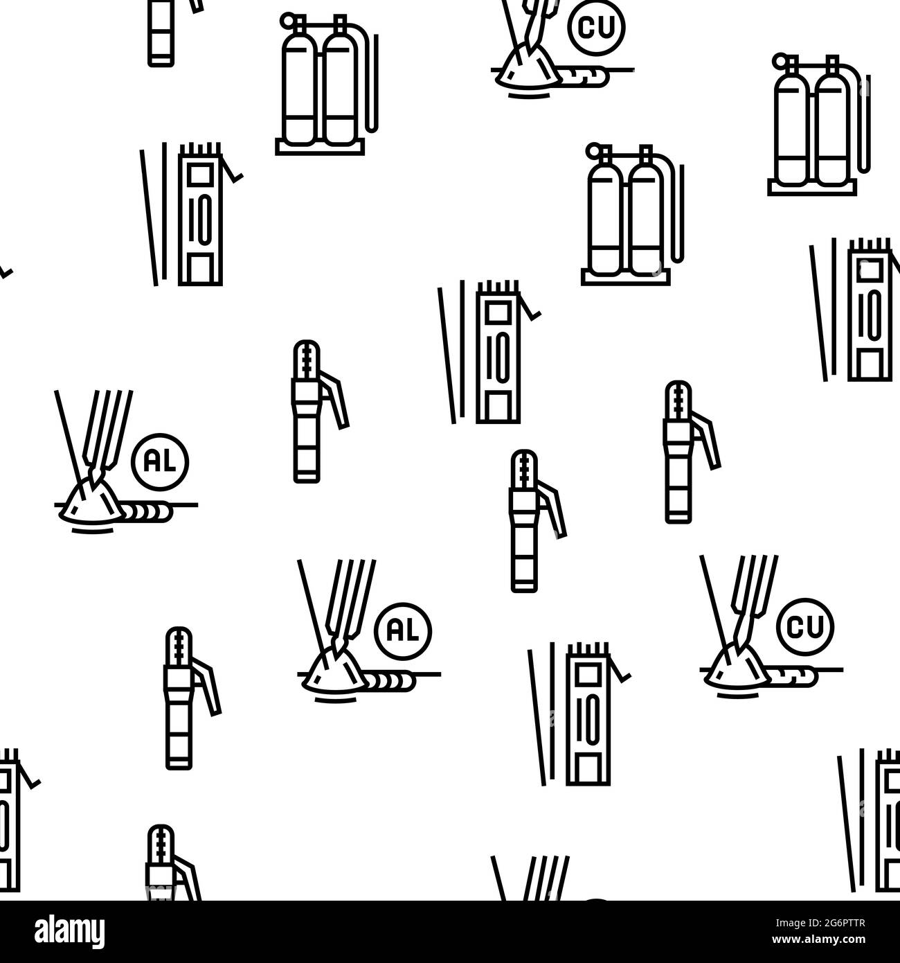 Welding Machine Tool Vector Seamless Pattern Stock Vector Image & Art ...