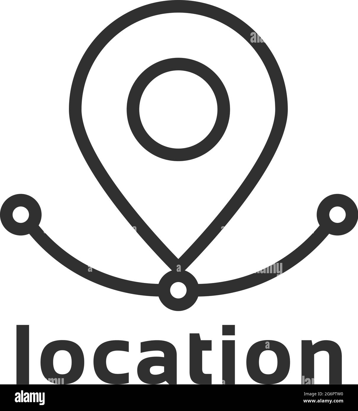 Coordinate logo Stock Vector Images - Alamy