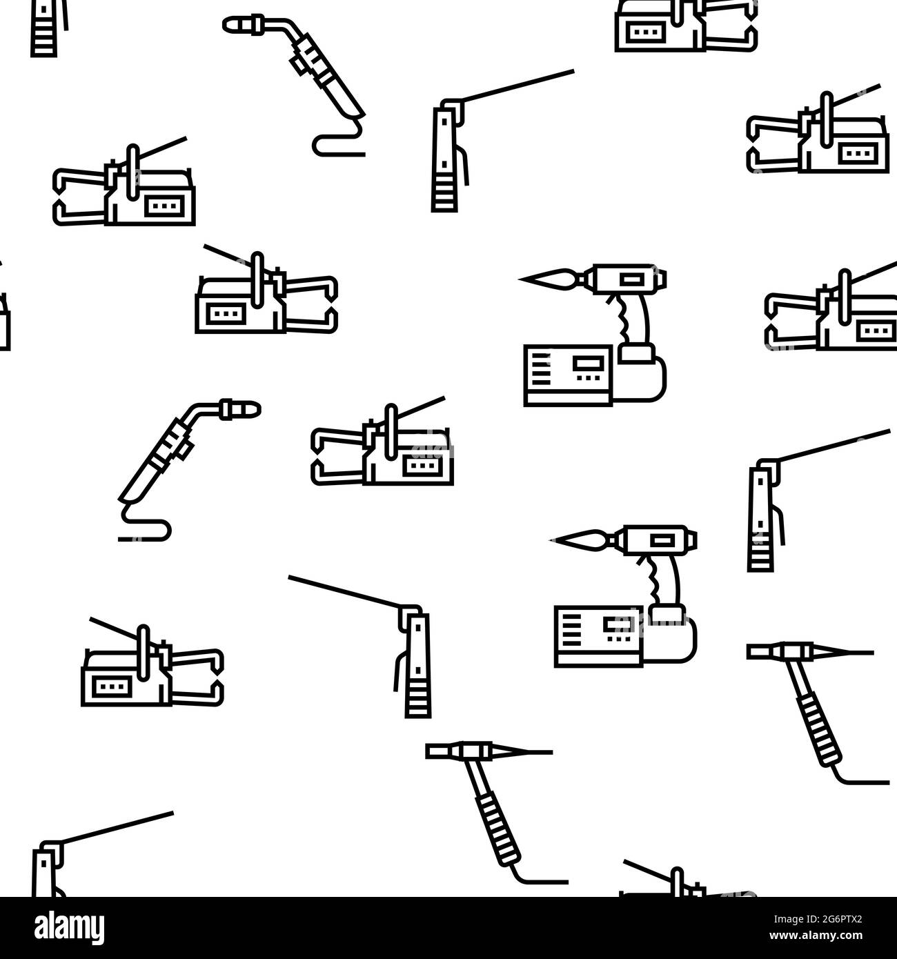 Welding Machine Tool Vector Seamless Pattern Stock Vector Image & Art ...