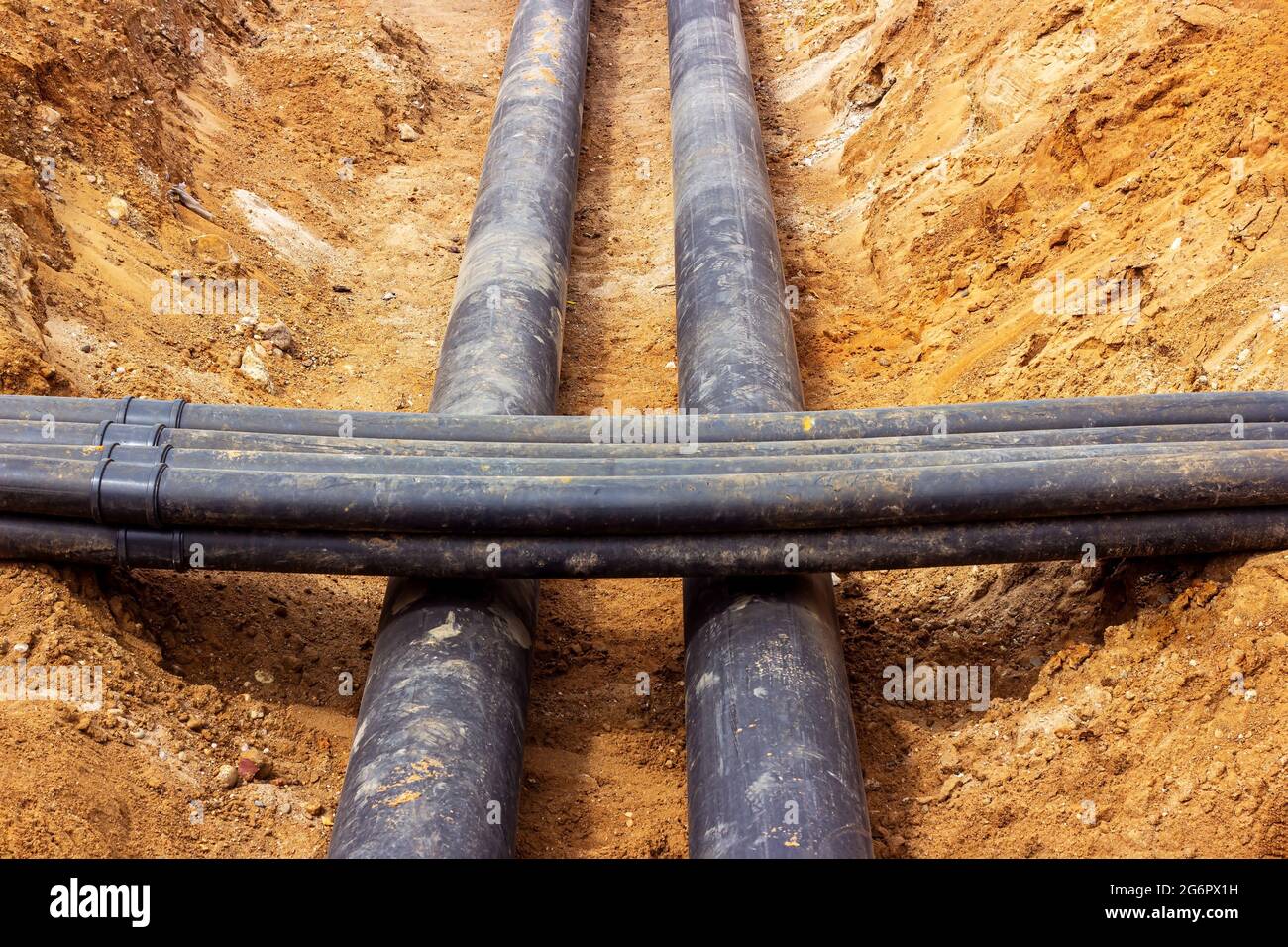 Installation of the distribution unit of heating and water supply ...