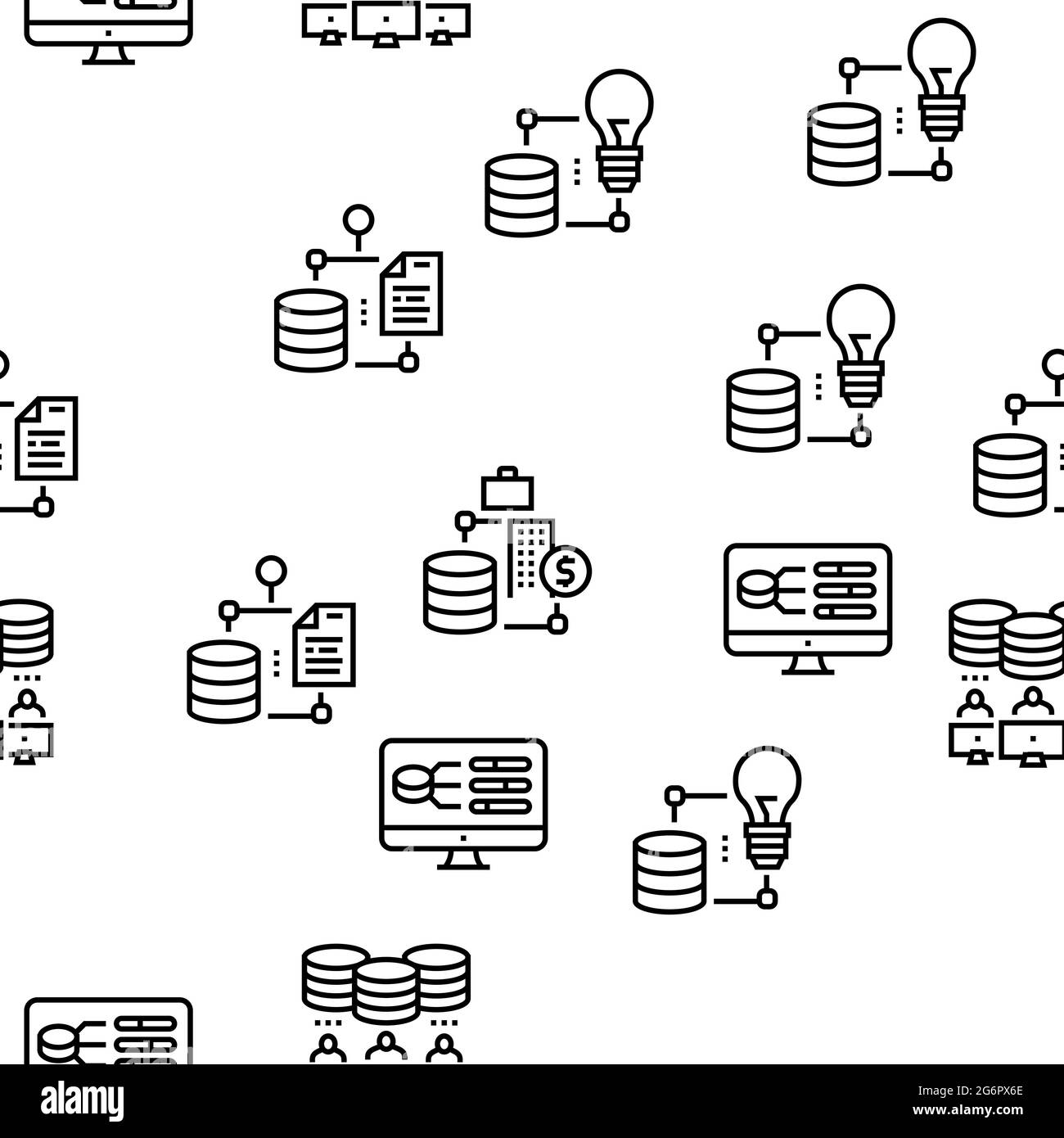 Digital Processing Vector Seamless Pattern Stock Vector Image & Art - Alamy