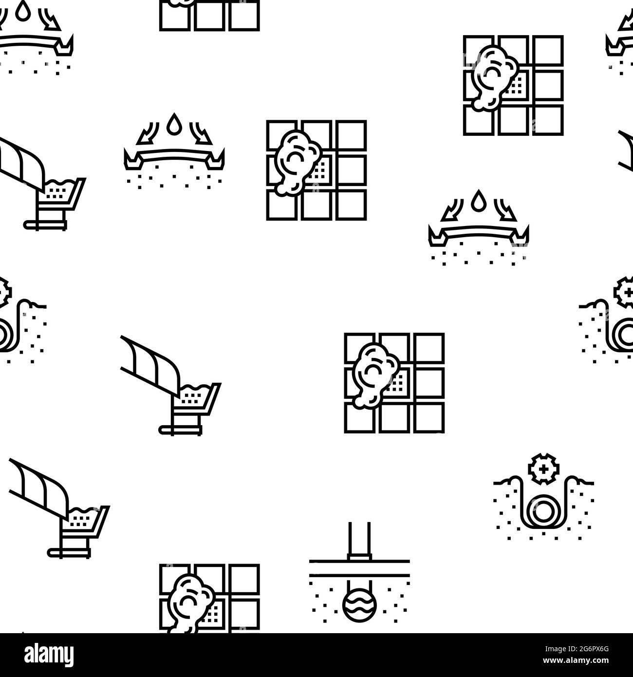 Water drainage road construction Black and White Stock Photos & Images ...