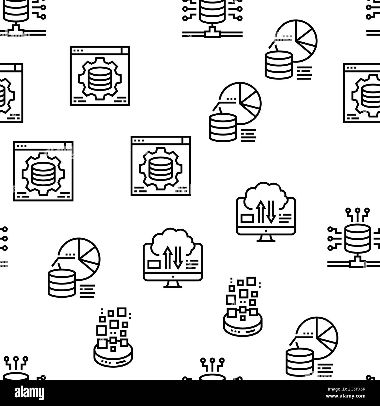 Digital Processing Vector Seamless Pattern Stock Vector Image & Art - Alamy