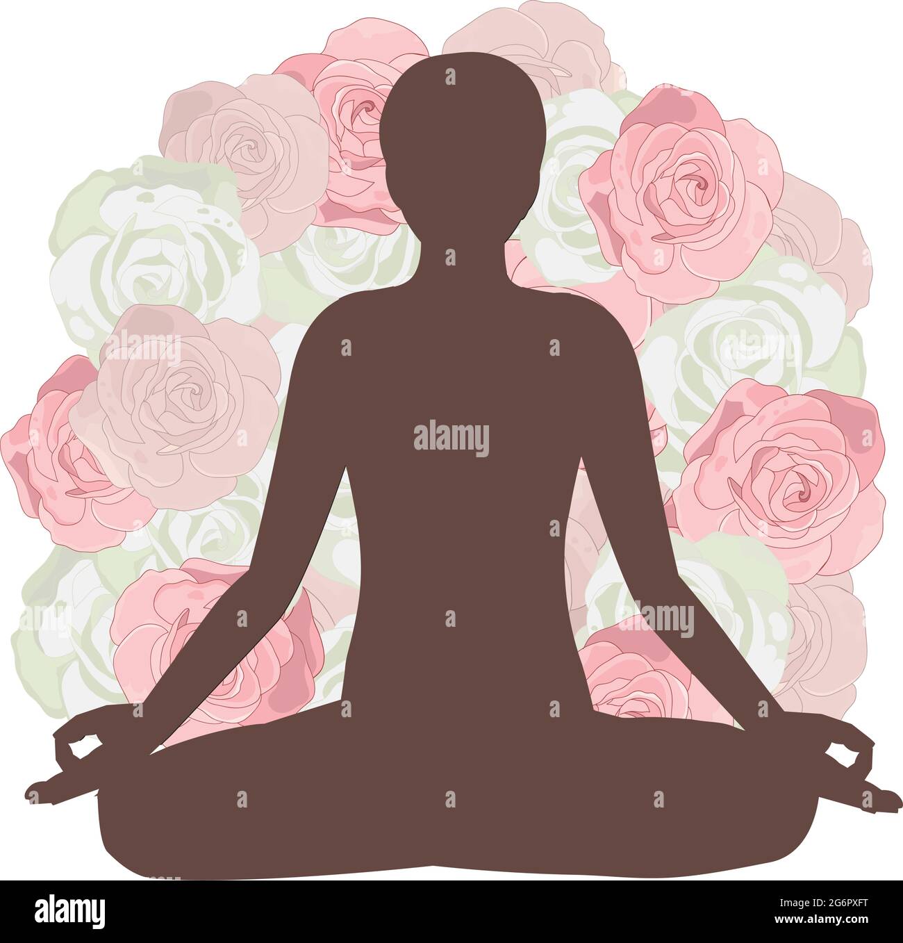 yoga in the lotus position Stock Vector Image & Art - Alamy