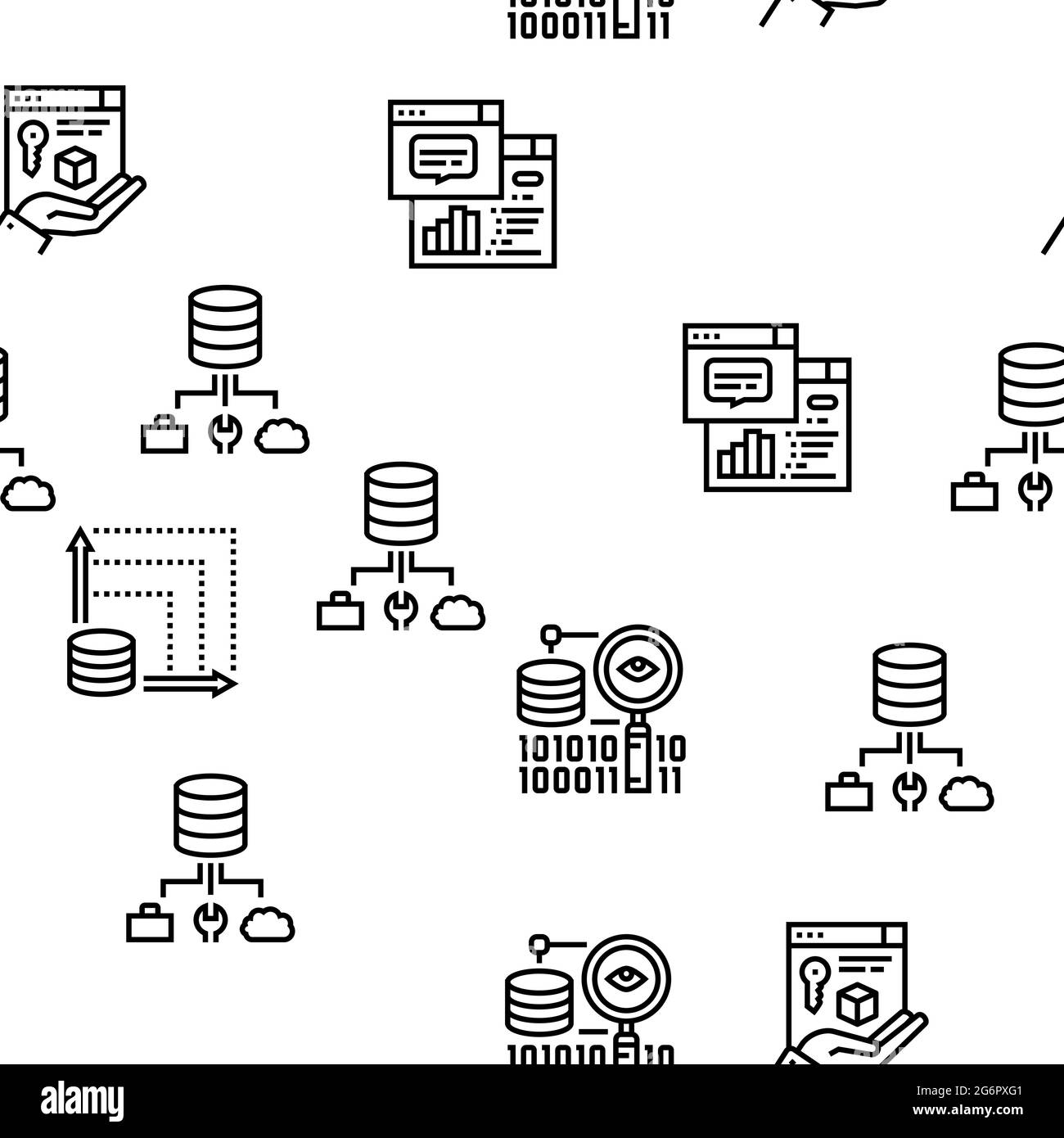Digital Processing Vector Seamless Pattern Stock Vector Image & Art - Alamy