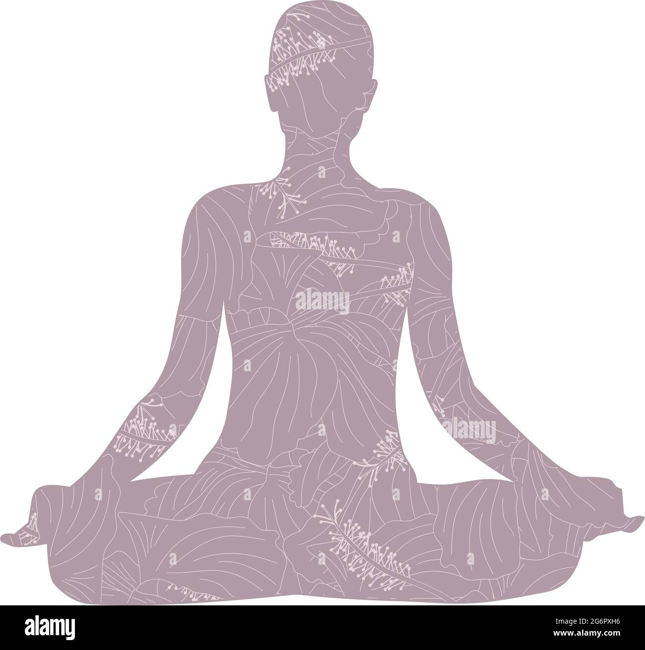 yoga in the lotus position Stock Vector Image & Art - Alamy