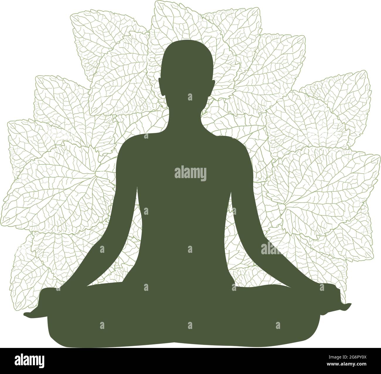 yoga in the lotus position Stock Vector Image & Art - Alamy
