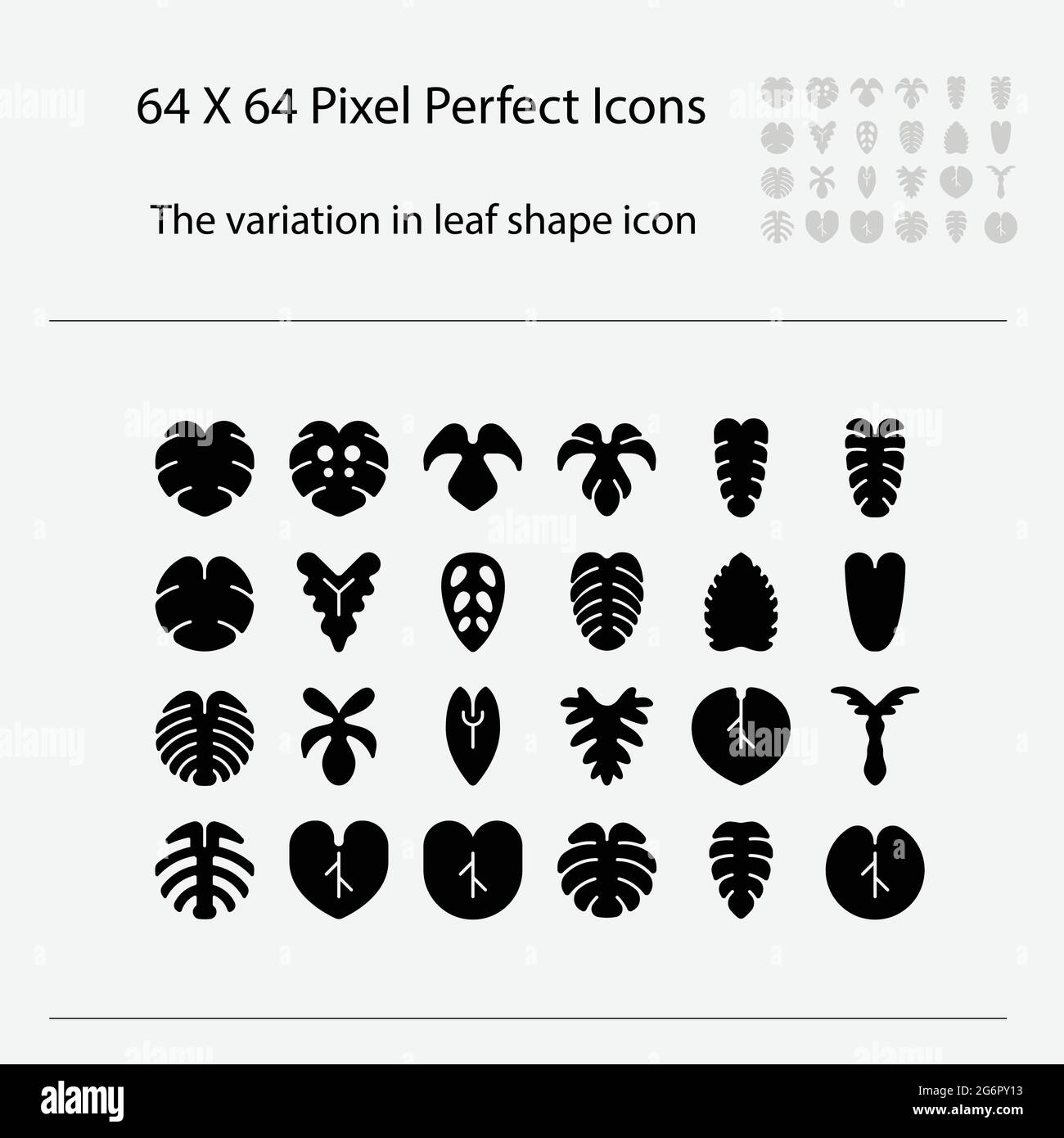 Variegation leaf Stock Vector Images - Alamy