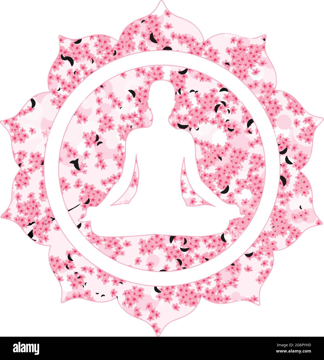 Woman cherry blossom japan Stock Vector Images - Alamy