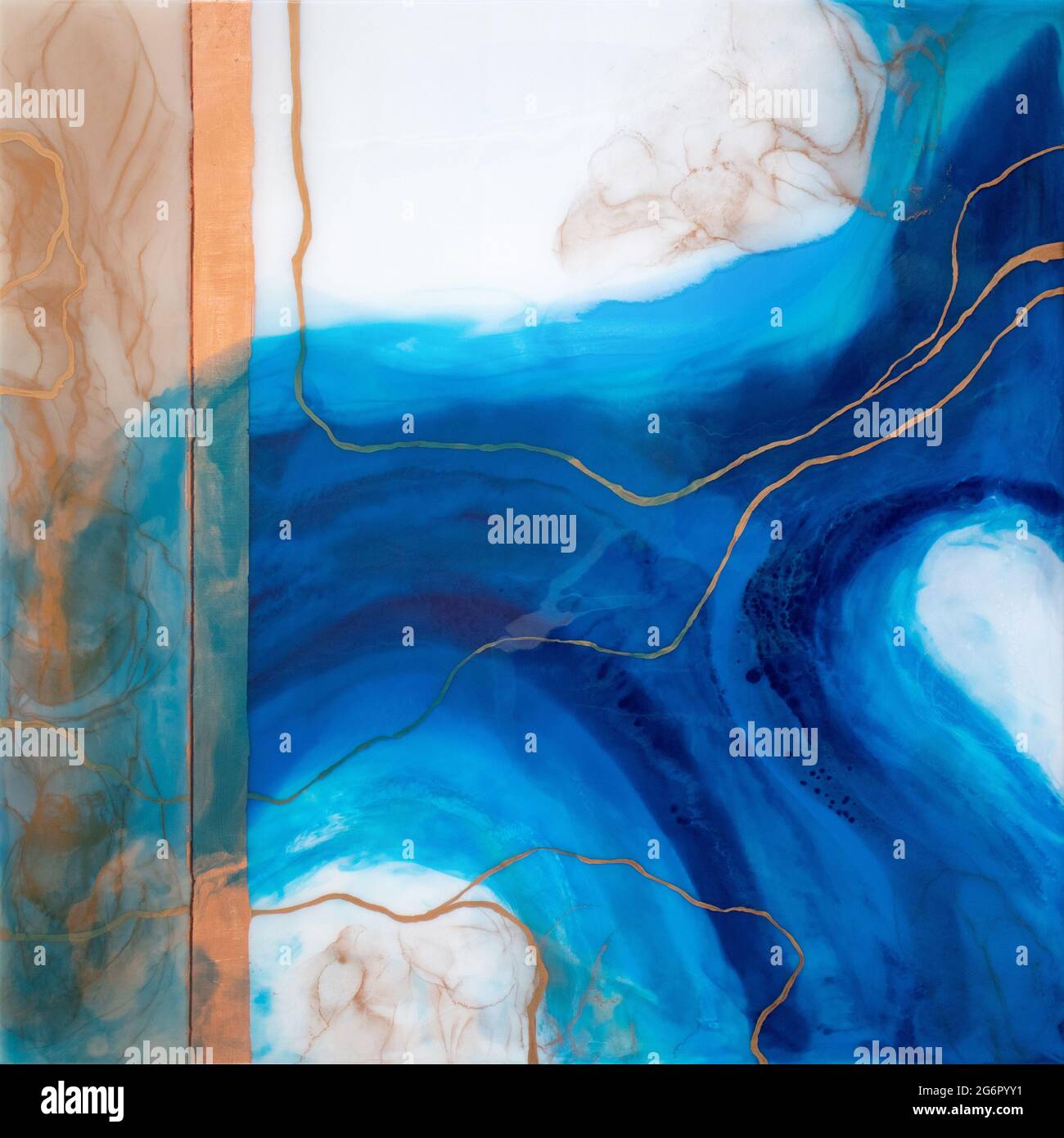 Part of original resin art epoxy resin painting. High quality details ...