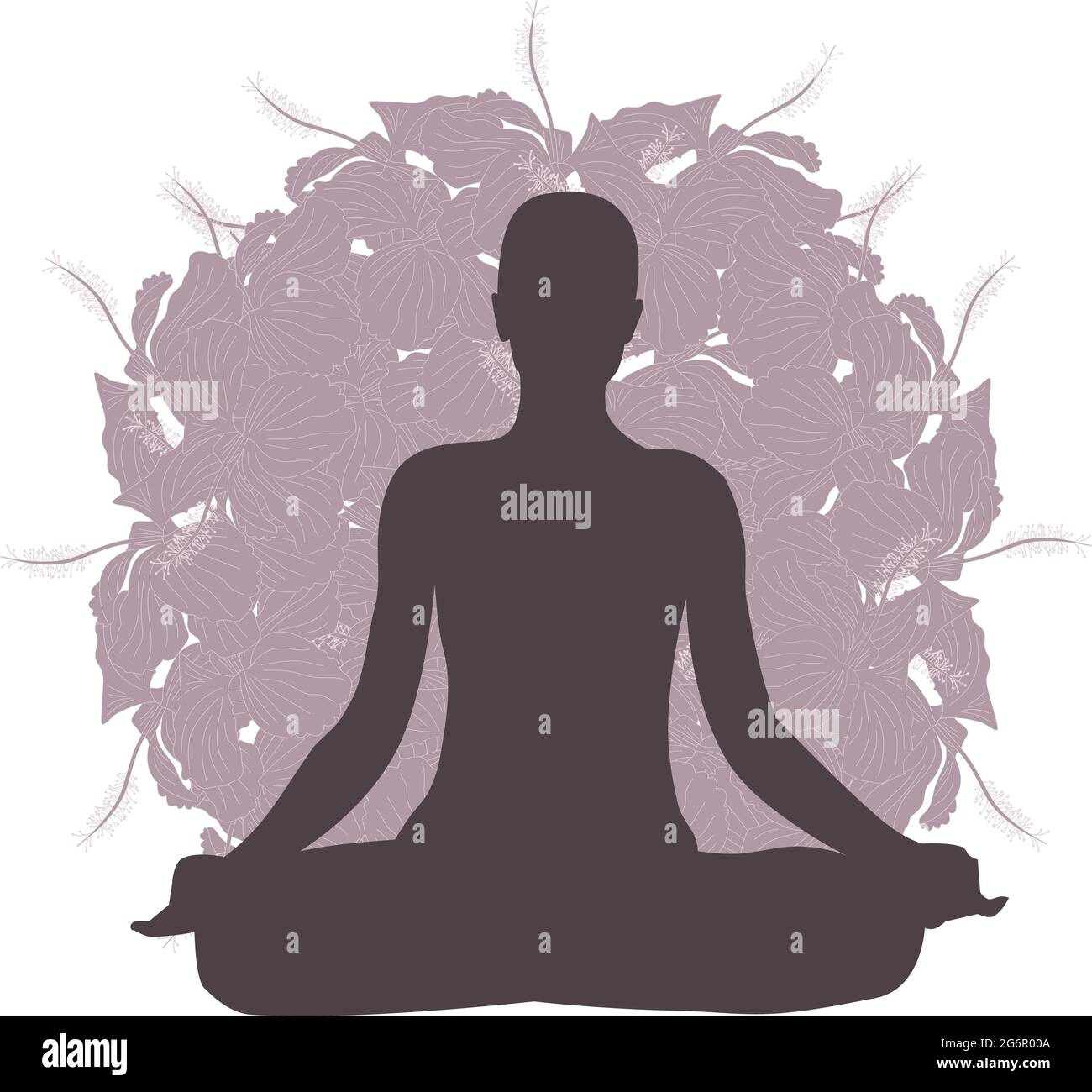 yoga in the lotus position Stock Vector Image & Art - Alamy