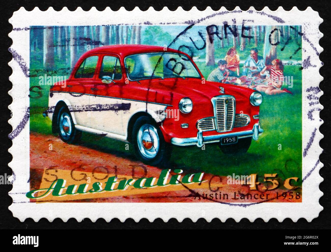 AUSTRALIA - CIRCA 1997: a stamp printed in the Australia shows Austin ...