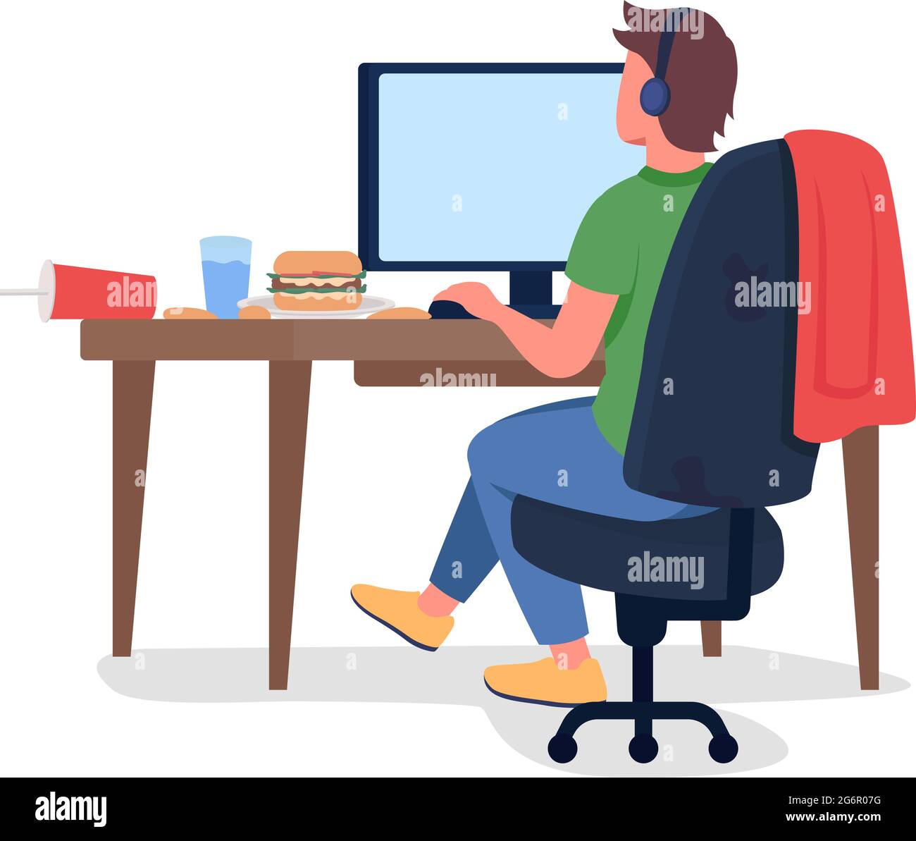 Gamer cartoon clipart hi-res stock photography and images - Alamy