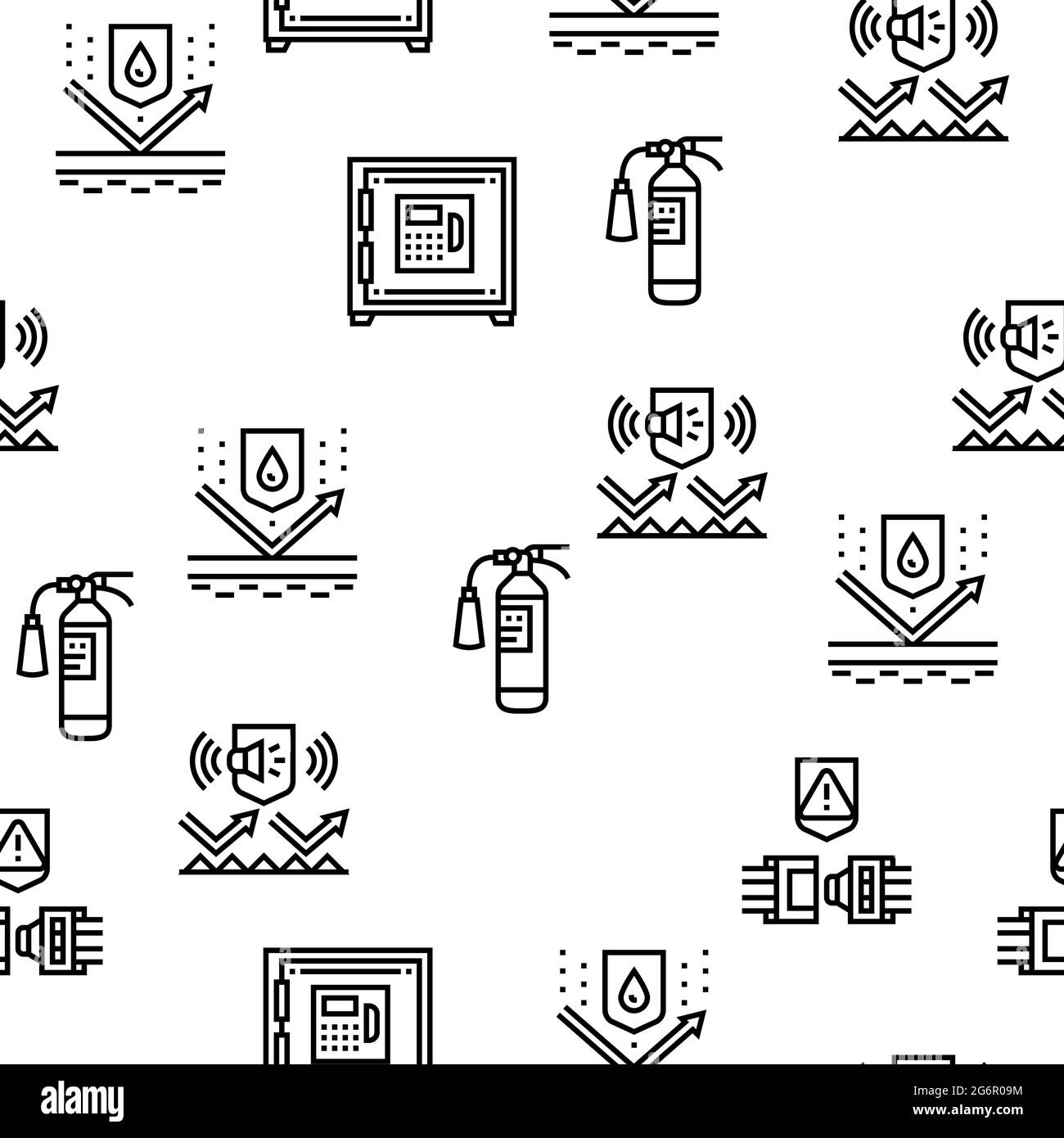 Protect Technology Vector Seamless Pattern Stock Vector Image & Art - Alamy