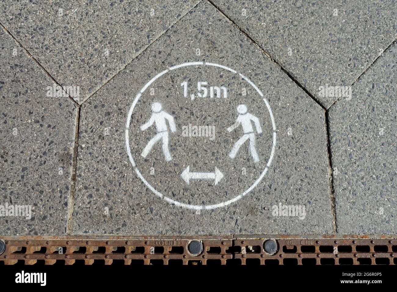 Keep a distance of 5 meters hi-res stock photography and images - Alamy