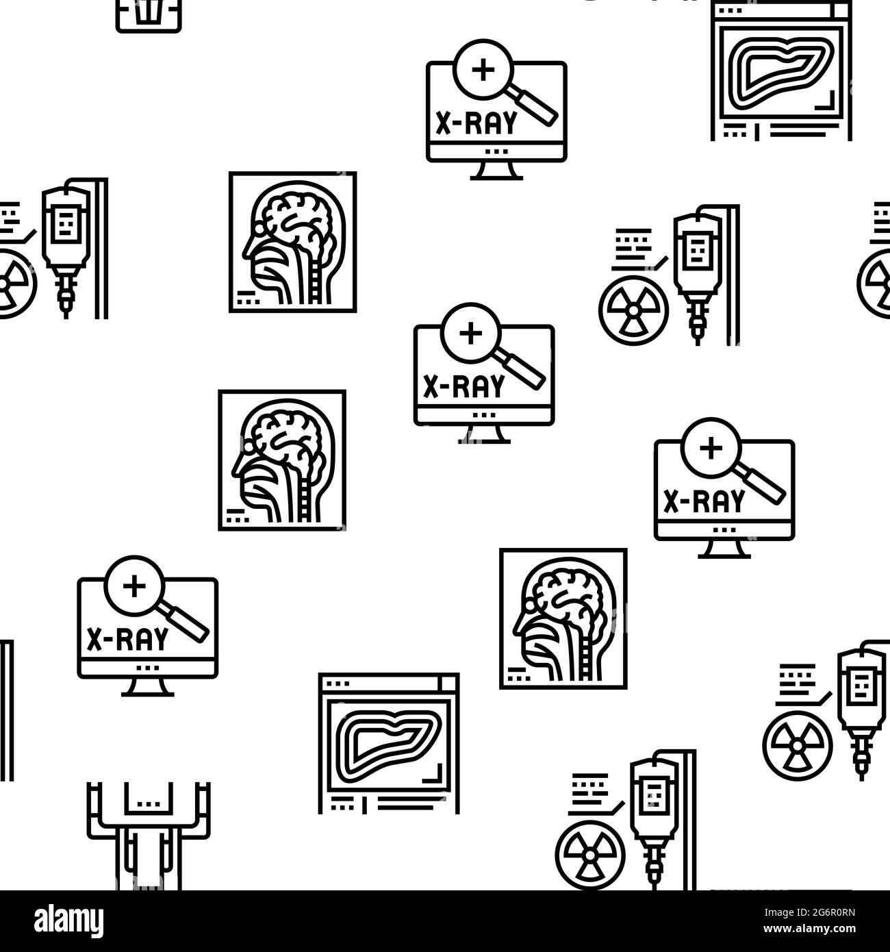 Radiology Equipment Vector Seamless Pattern Stock Vector Image & Art ...
