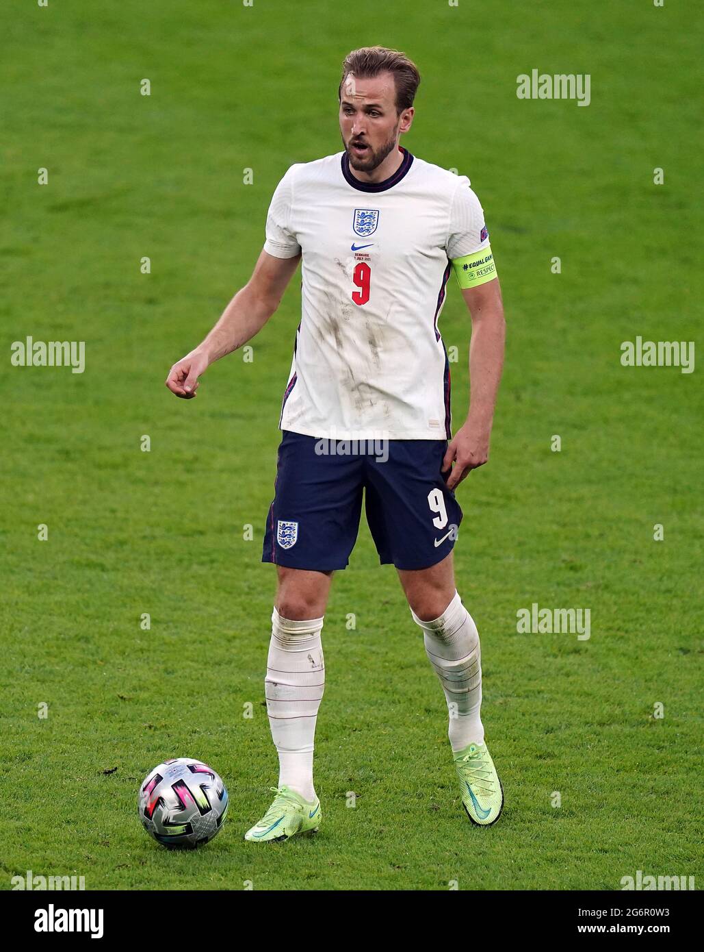 England's Harry Kane during the UEFA Euro 2020 semi final match at ...
