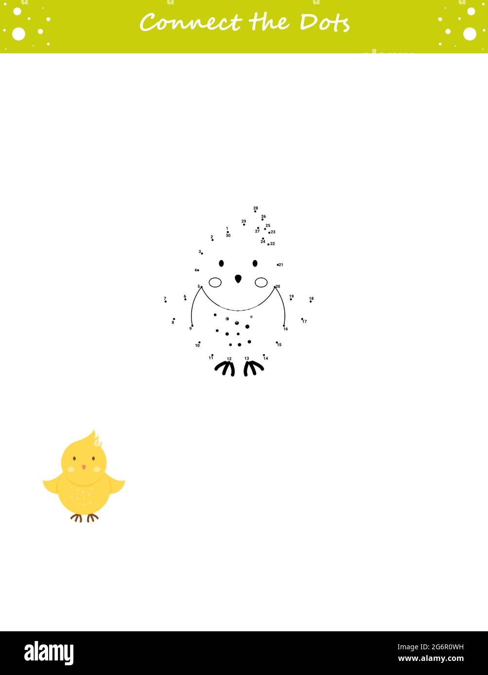We draw a chicken. Dot to dot. Draw a line. Game for toddler. Learning ...
