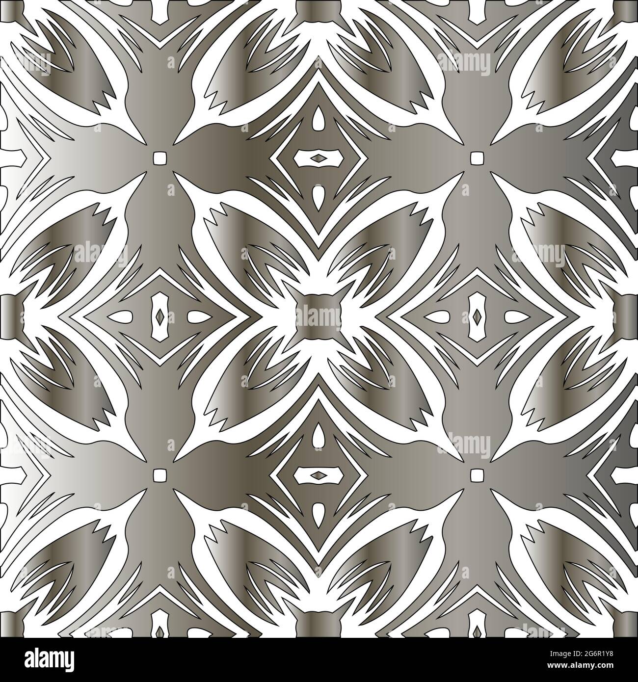 Silver metallic gradient with repeat Pattern . Abstract metallic ...