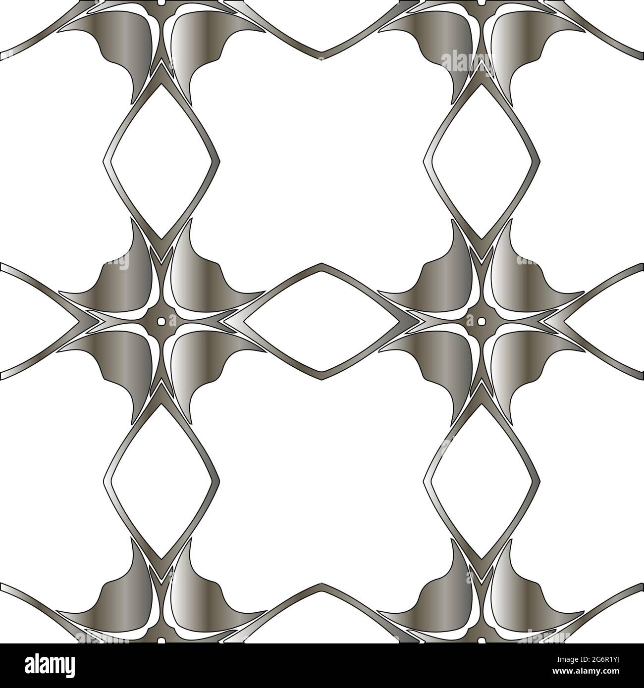 Silver repeat patterns Cut Out Stock Images & Pictures - Alamy