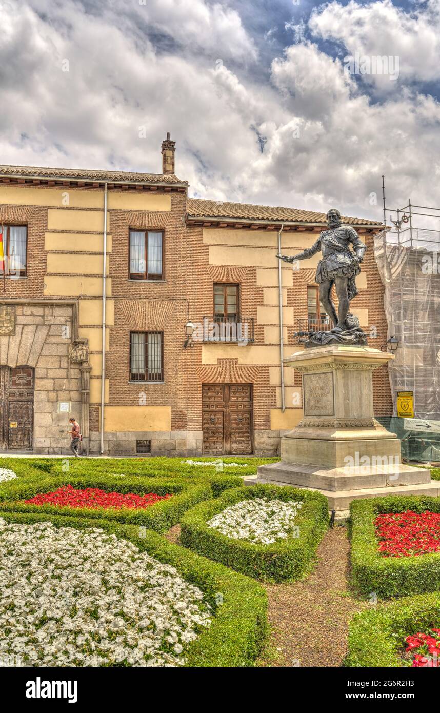 Madrid old town, HDR Image Stock Photo - Alamy