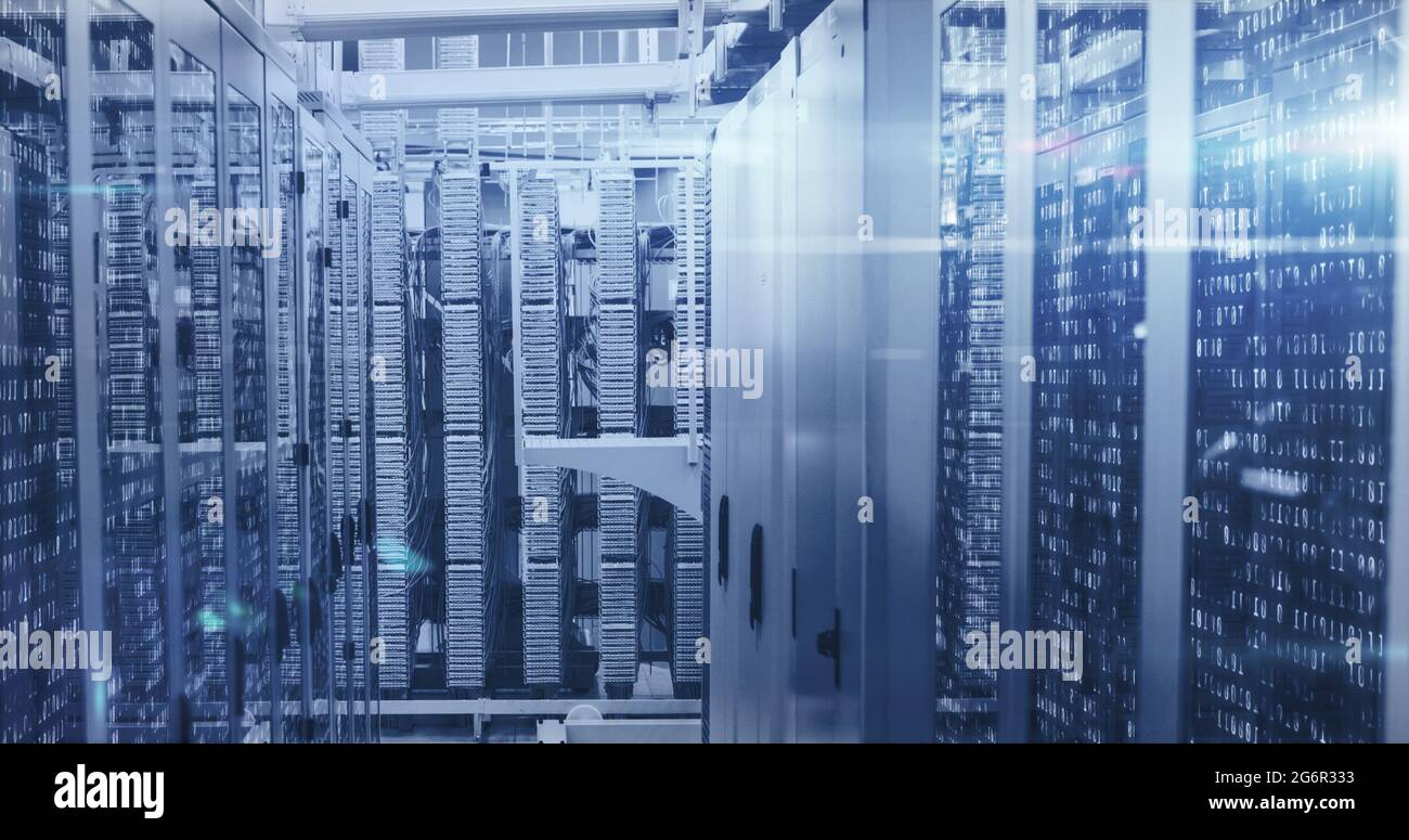 Data processing through data processing centre Stock Photo - Alamy
