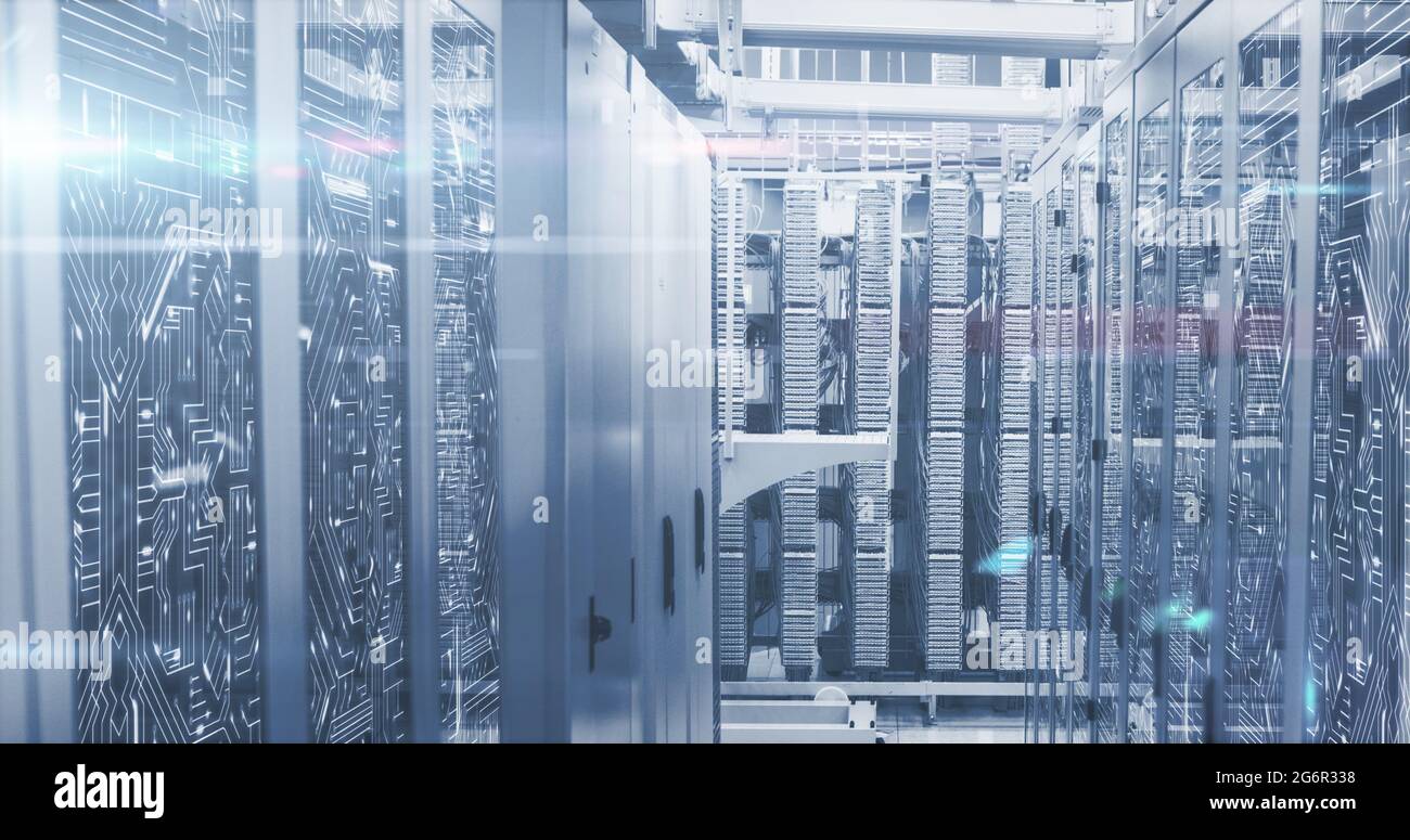 Data processing through data processing centre Stock Photo - Alamy