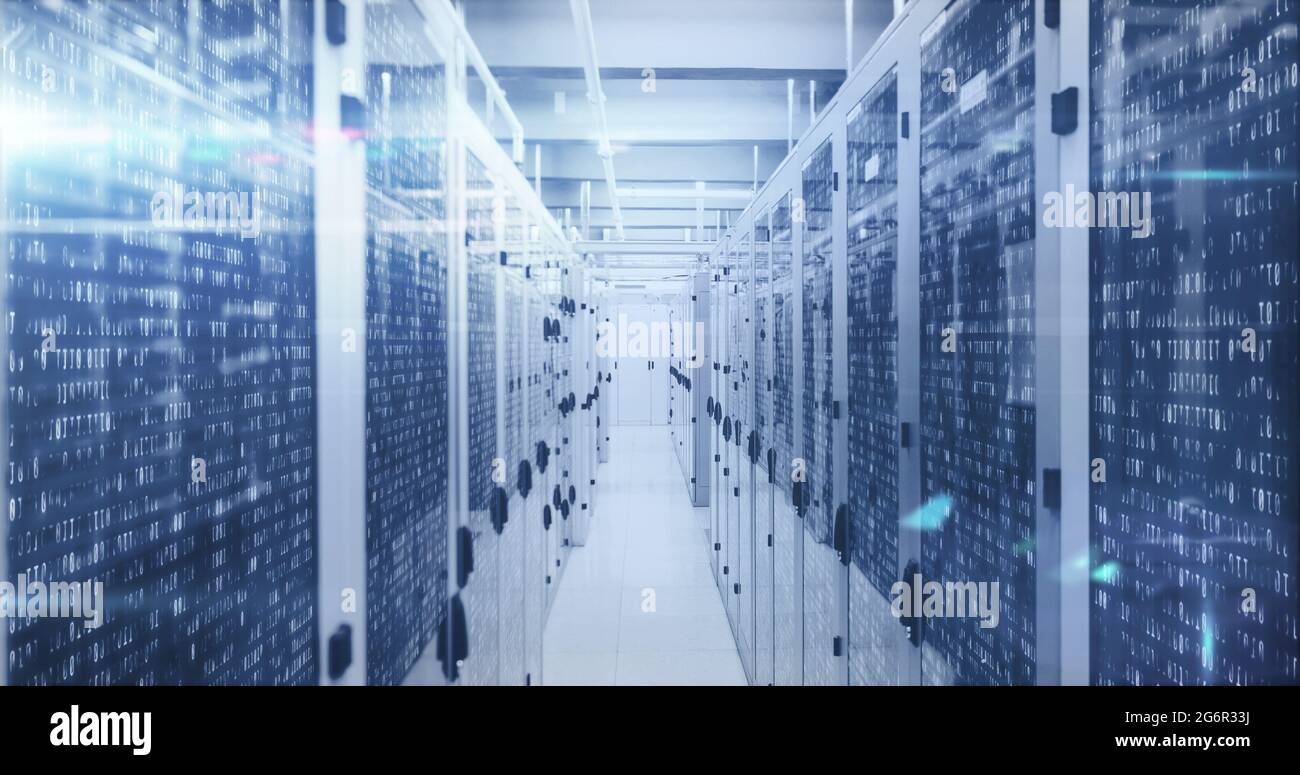 Data processing through data processing centre Stock Photo - Alamy
