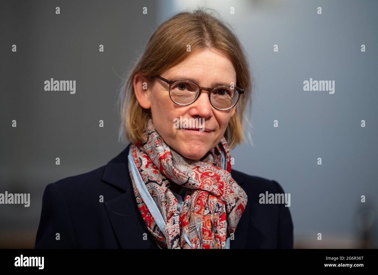 Munich, Germany. 08th July, 2021. Stephanie Herrmann, head of office of ...
