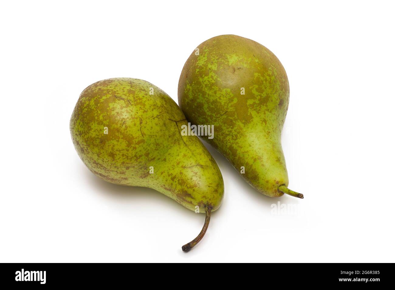 Pears on a white background. Composition of pears on a white background ...