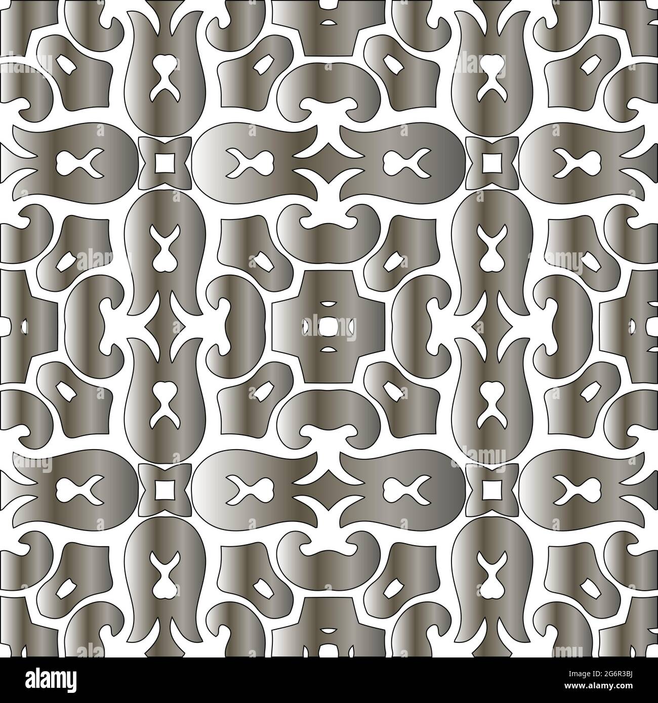 Silver metallic gradient with repeat Pattern . Abstract metallic ...