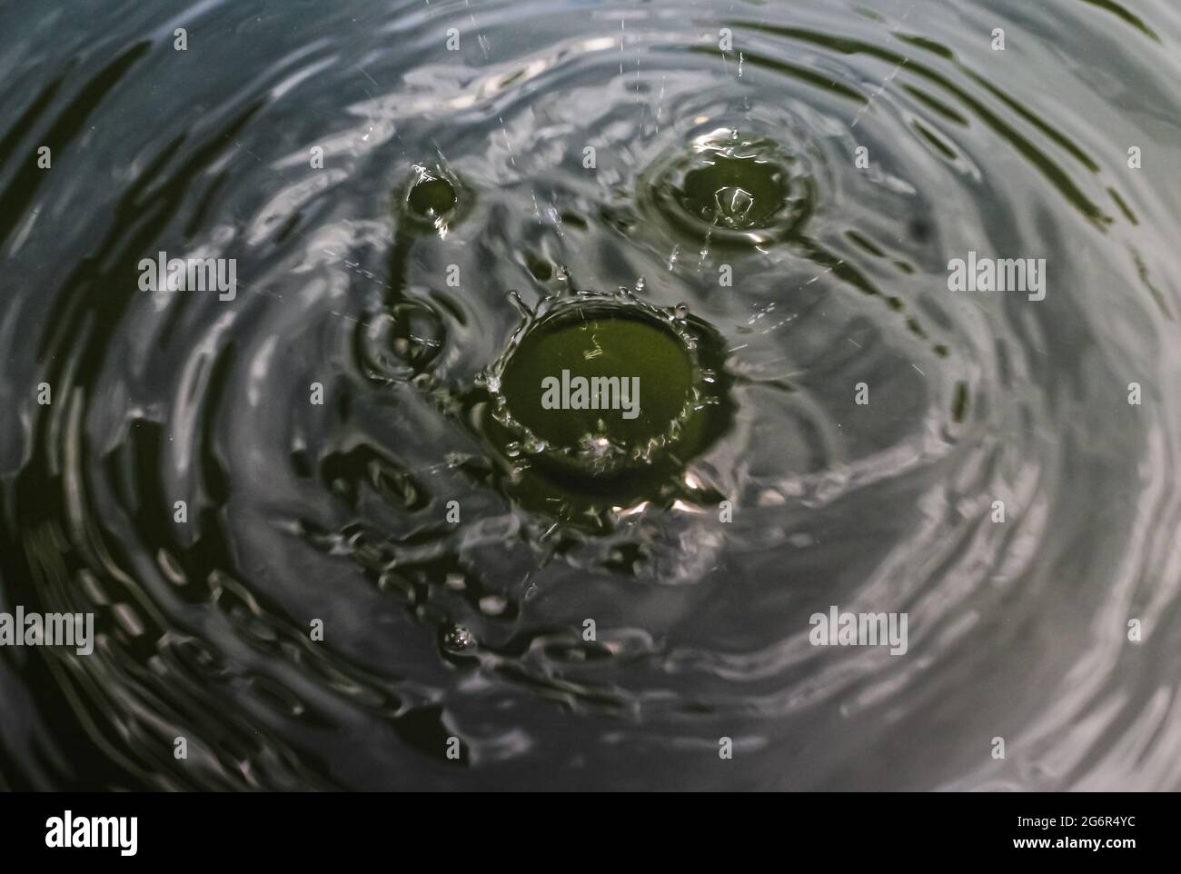 water drop splash in water with blur background for wallpaper Stock ...