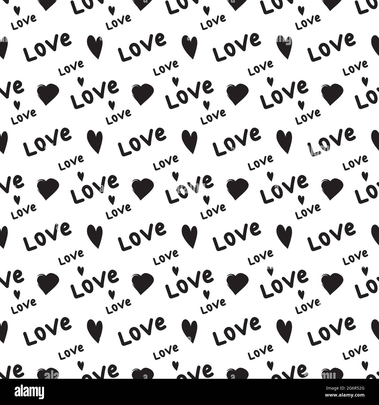 Heart doodles texture Stock Vector Images - Alamy