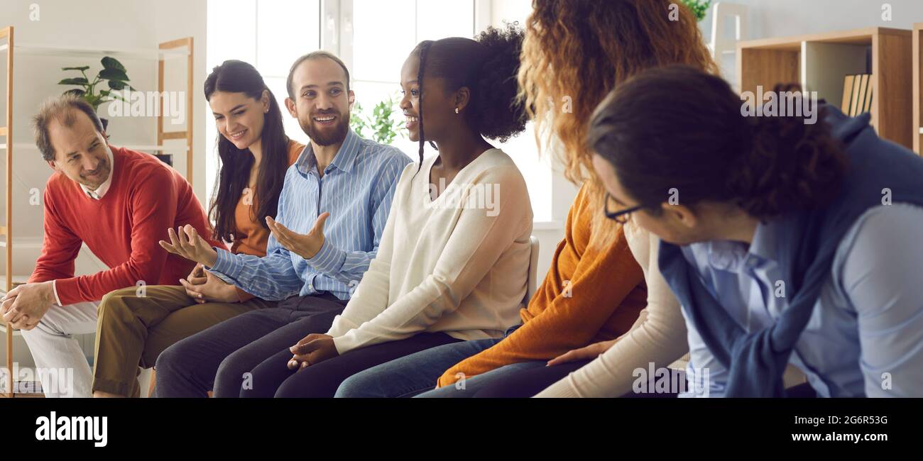 Diverse Group Of People Talking