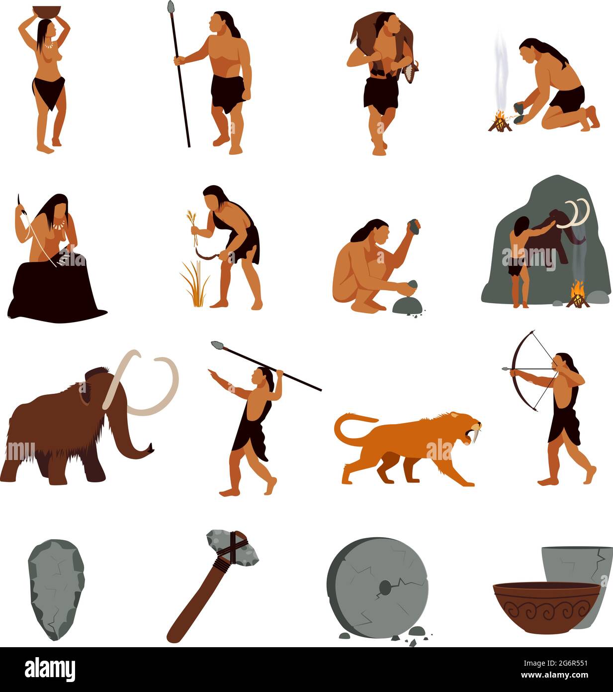 Cavemen Spear High Resolution Stock Photography and Images - Alamy