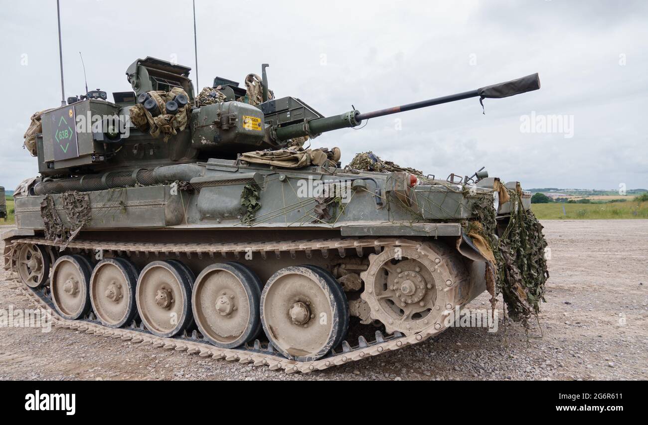 british army FV107 Scimitar armoured tracked military reconnaissance ...