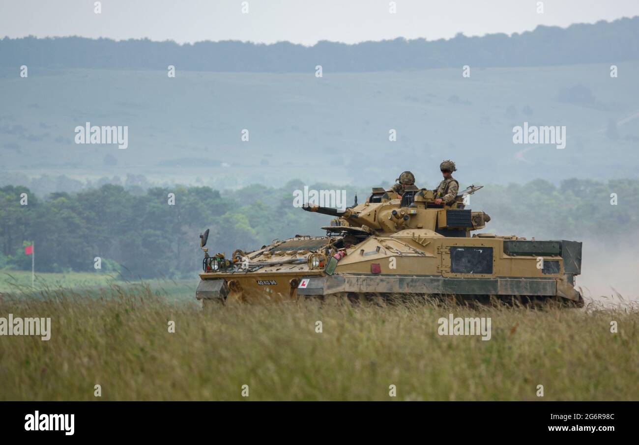 british army FV 510 Warrior light infantry fighting vehicle and Land ...