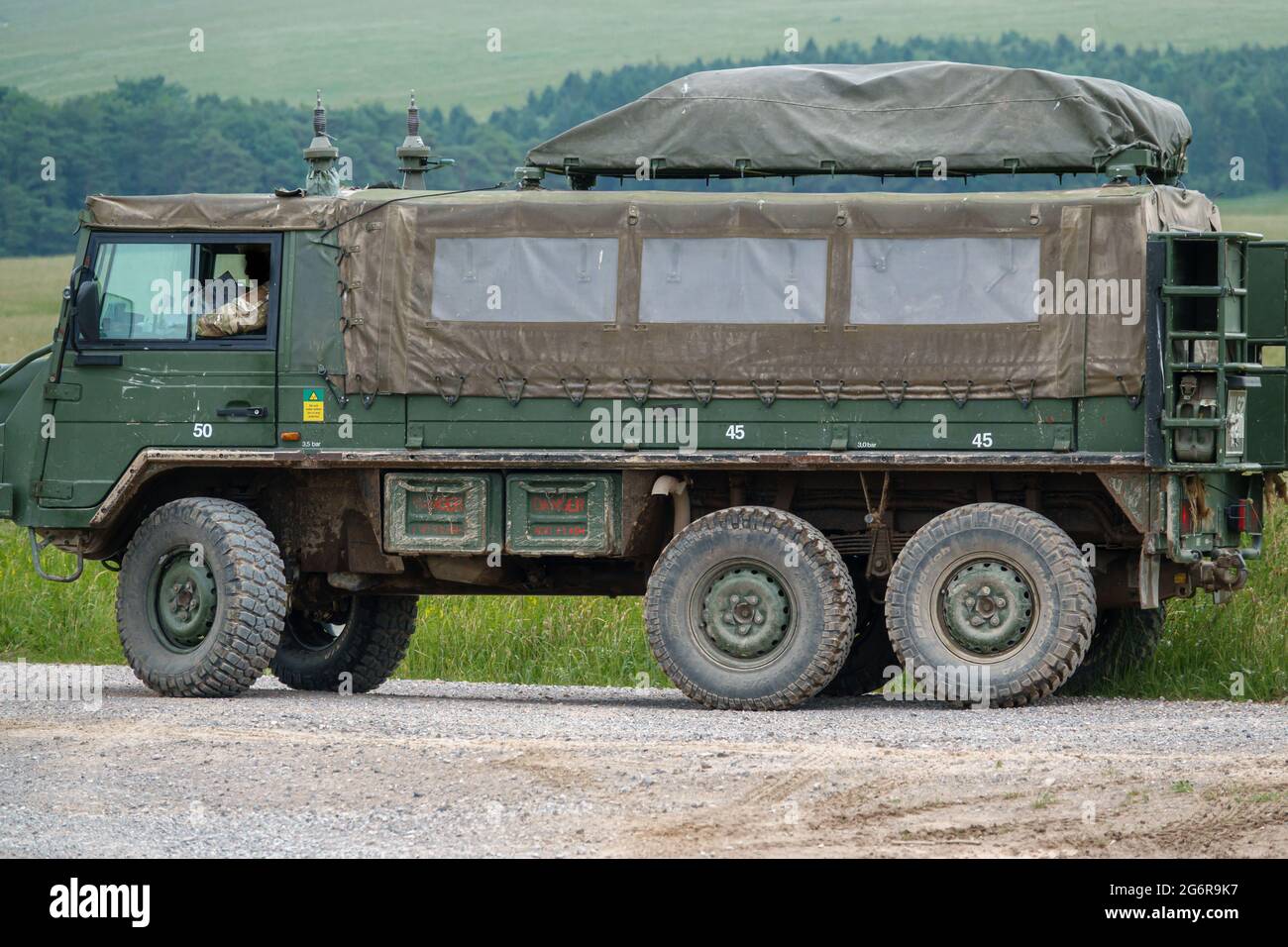 A British army Steyr-Daimler-Puch - BAE Systems Pinzgauer high-mobility ...